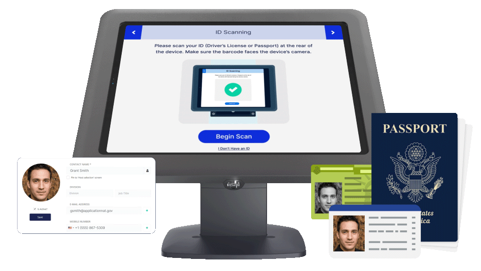 Visitor Management System with ID Scanner