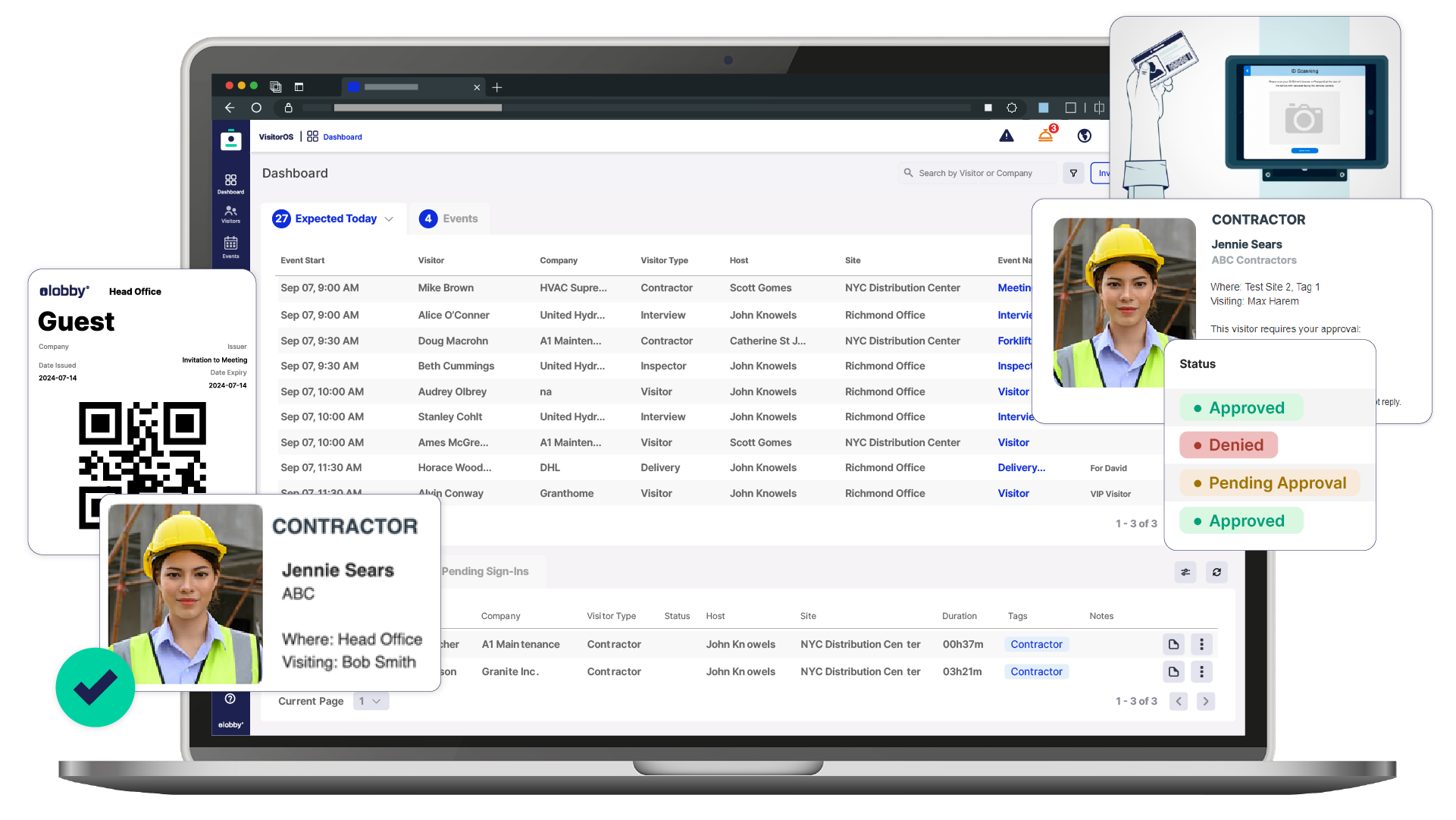 QR Code Visitor Management & Registration System