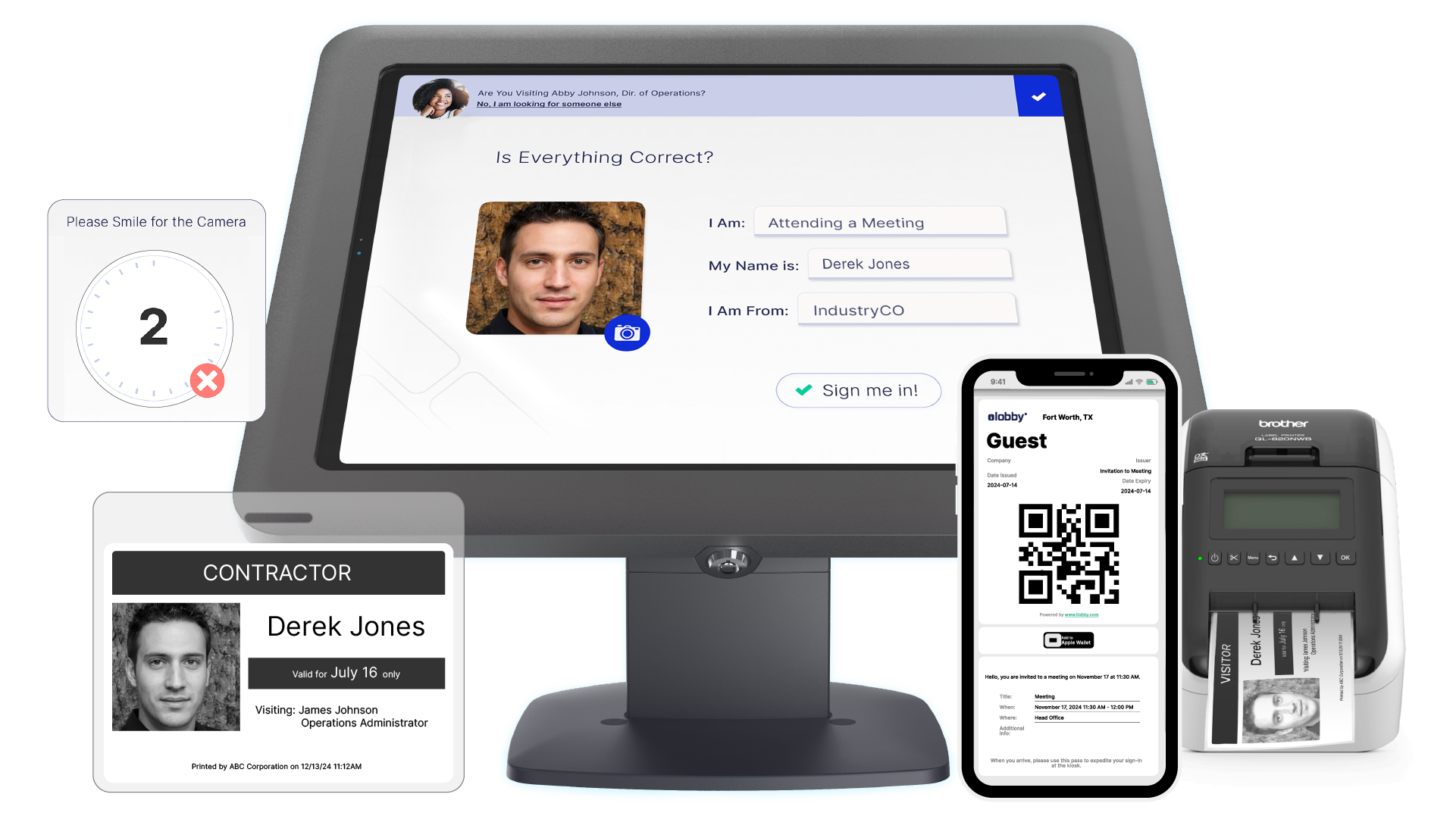 Visitor Badges: Software & Printer System