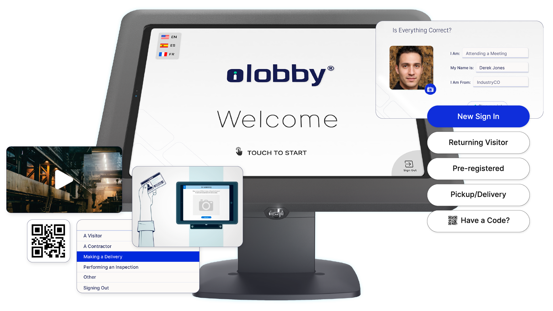 Visitor Management Kiosk & iPad Sign-In System